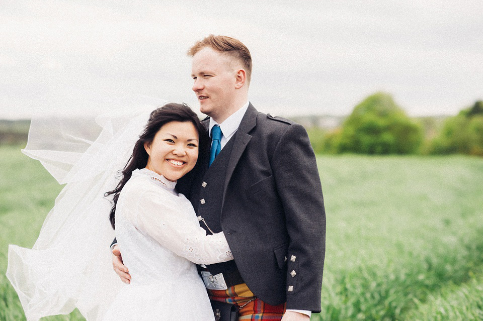 A 1980's Wedding Dress for a Colourful Handmade Village Hall Wedding ...