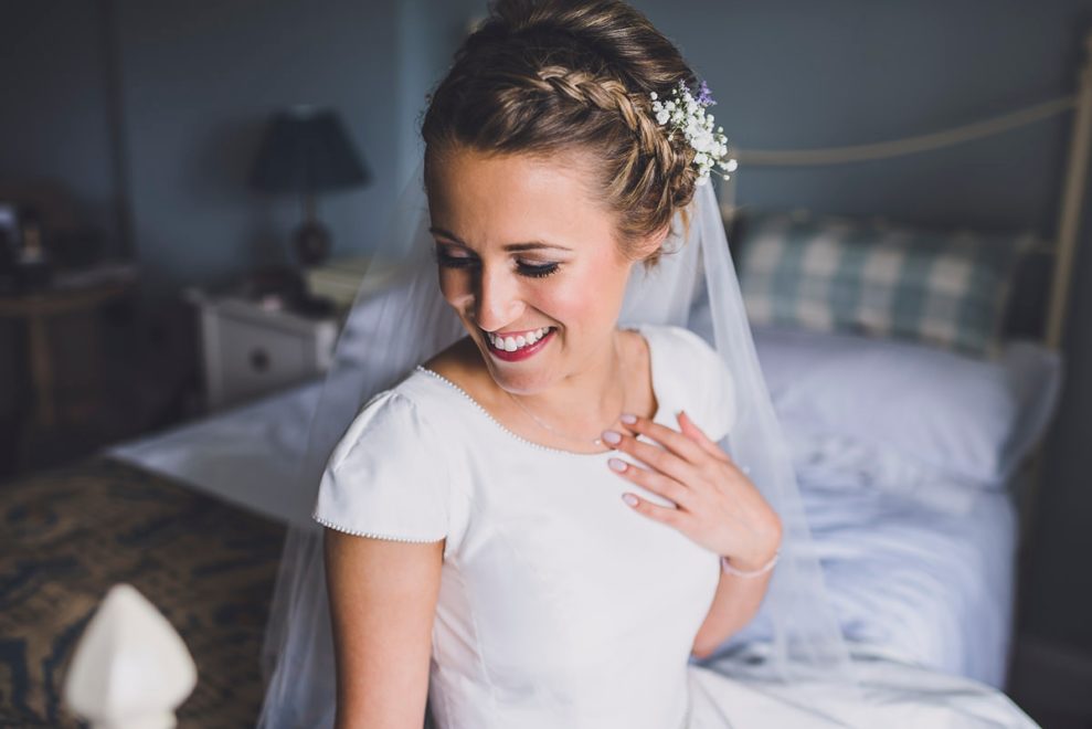 An Alan Hannah Dress For A Rustic Wedding At Cripps Barn | Love My ...