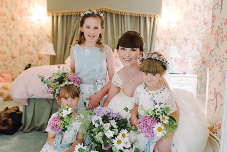 A Justin Alexander Gown for a Wildflower and Butterfly-Inspired Wedding ...