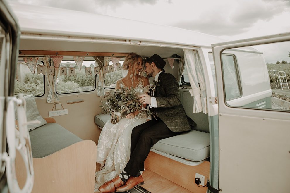 Made With Love Wedding Dress, VW Campers, Boho, Chilled, Barn Wedding ...