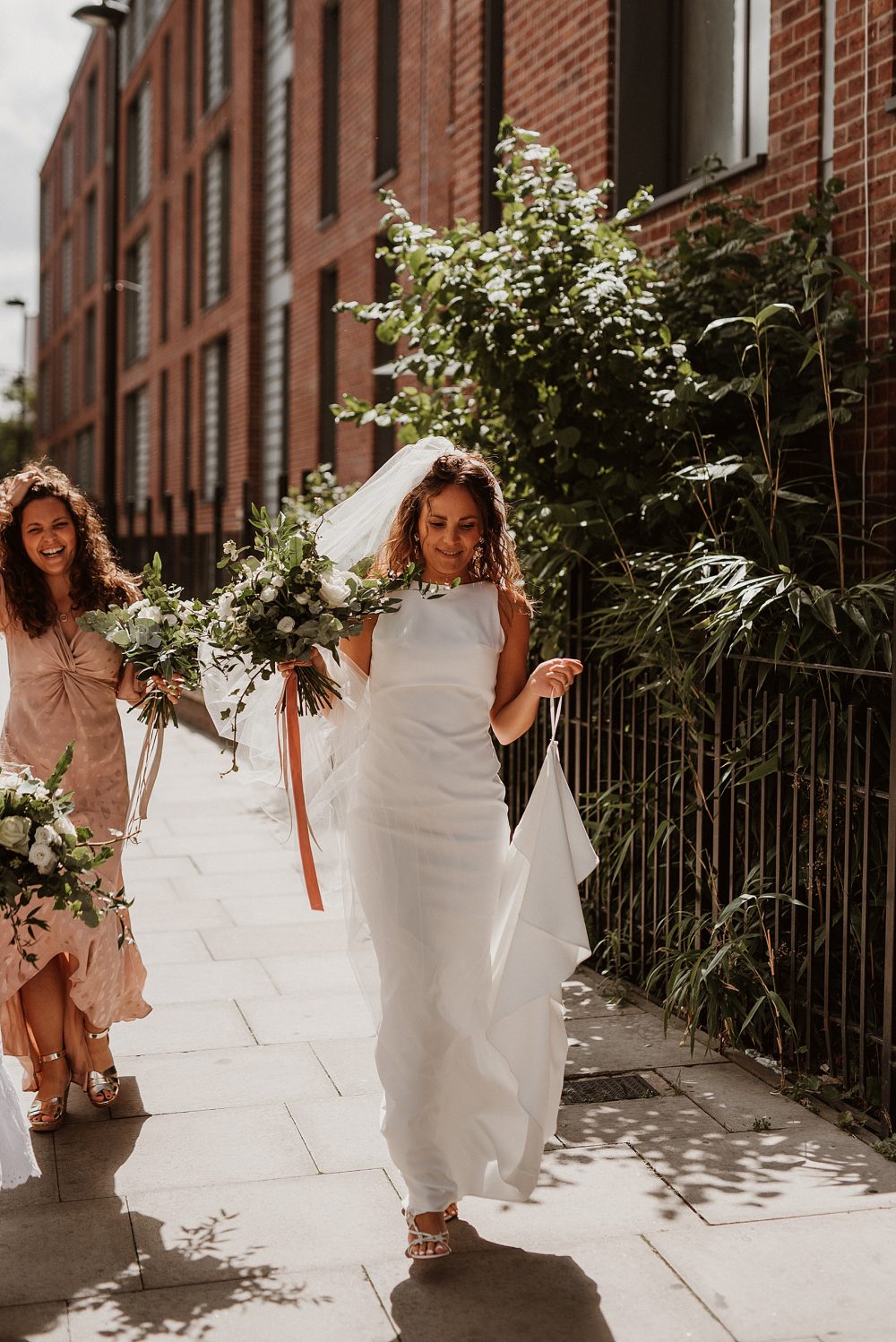 A Bride in a Made With Love Dress and Her Cool, Contemporary, Hackney ...