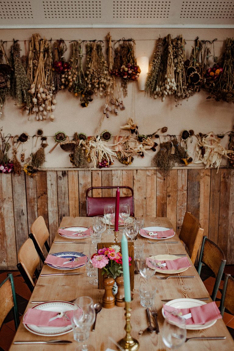 An Autumn Wedding at Riverford Field Kitchen in Devon, With Colourful ...