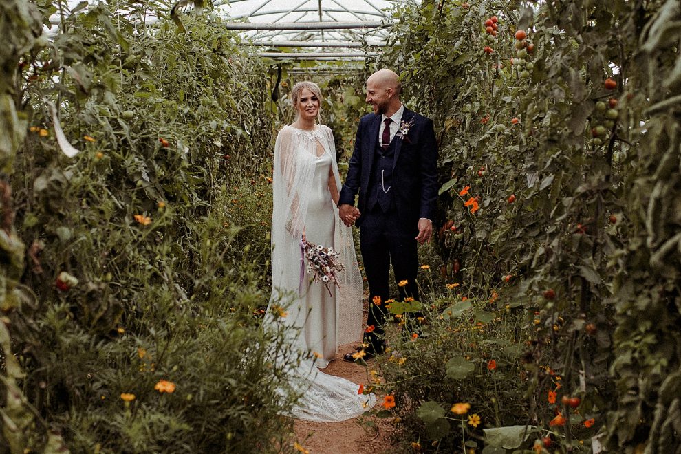 An Autumn Wedding at Riverford Field Kitchen in Devon, With Colourful ...