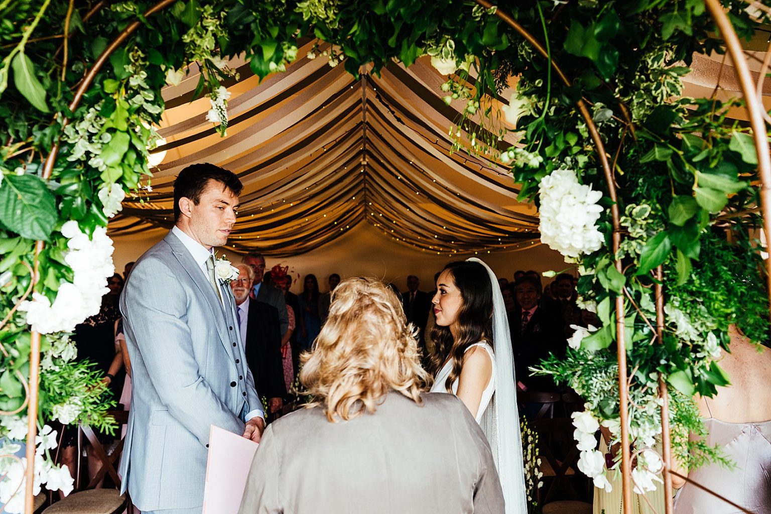 A Stylish Marquee Wedding at Cranford Hall, for a Bride in San Patrick ...