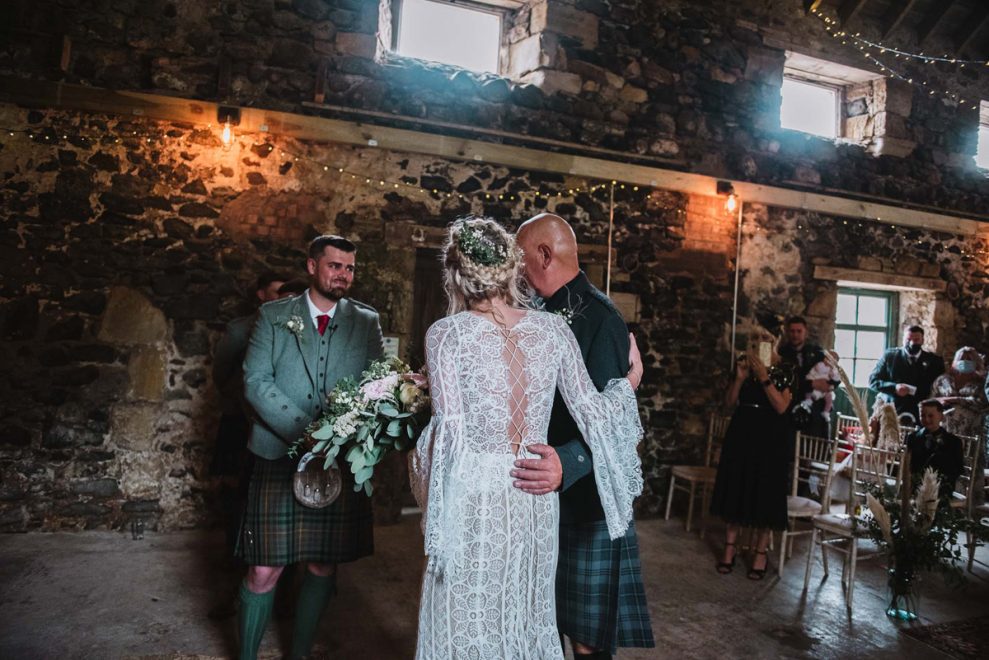 A Pratis Barn Wedding With Peacock Chairs, Floral Hoops + Boho Deco for ...