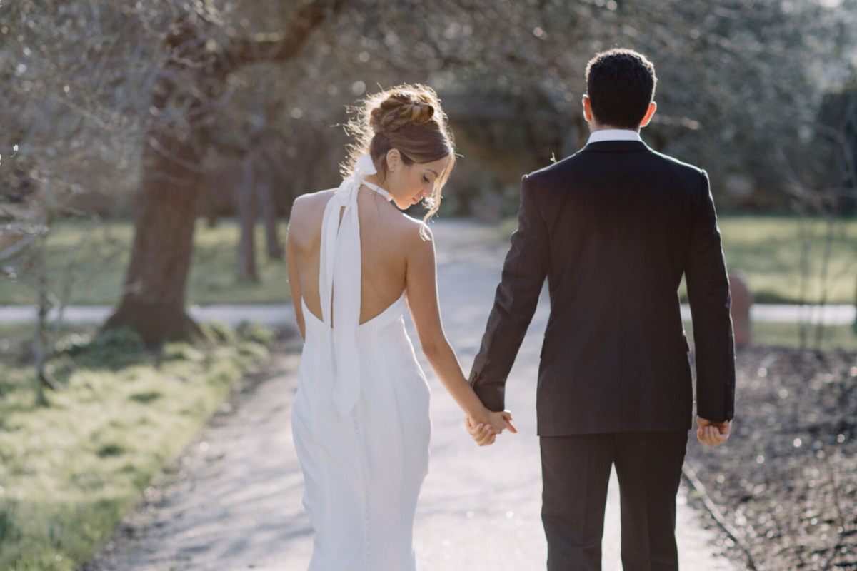Black Tie & Halterneck Wedding Dress Glamour: Intimate Wedding Scenes ...