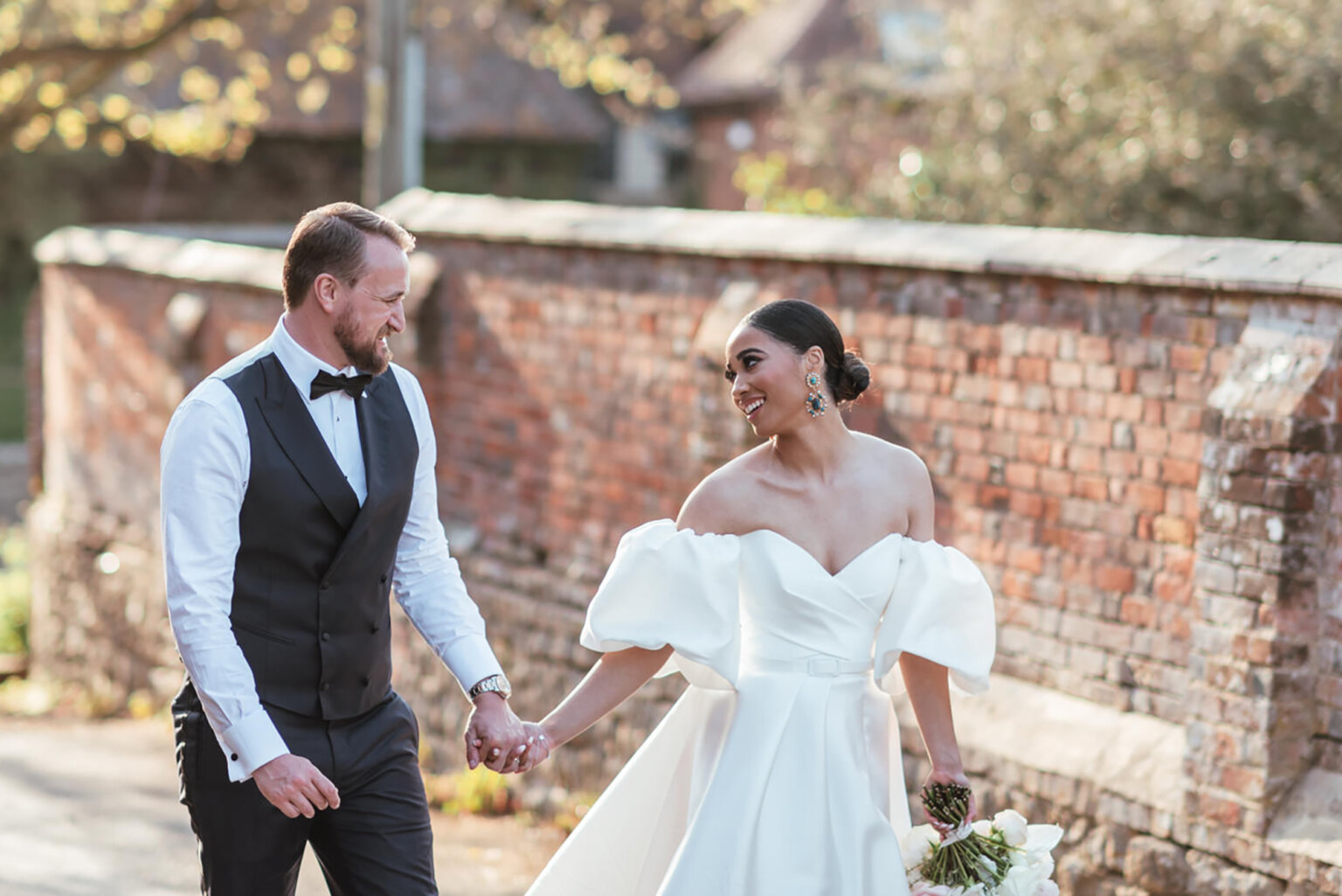 A Bespoke Suzanne Neville Gown for an Elegant Spring Marquee Wedding ...