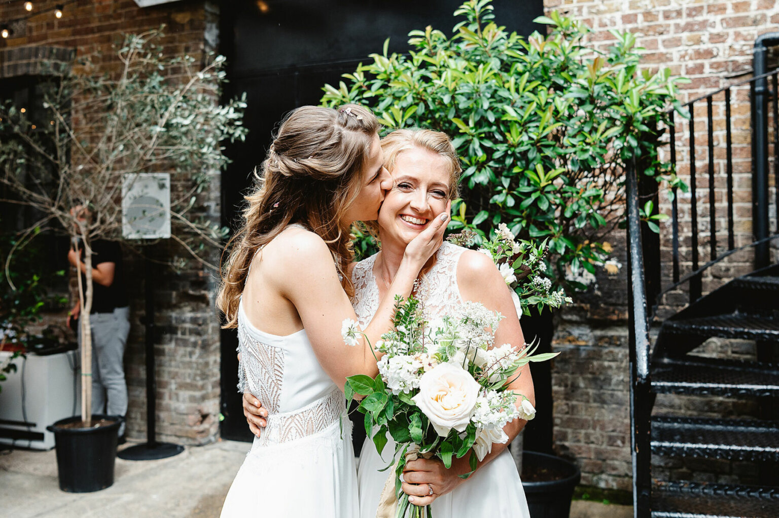 LGBTQ (Two Brides) Loft Studios Warehouse Wedding