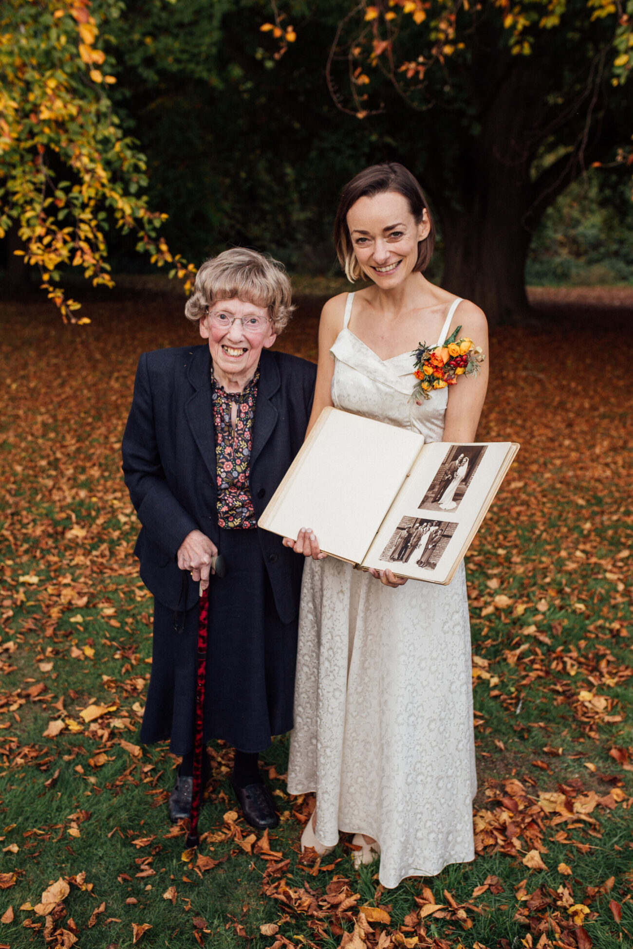 Lucy, in her Gran's 1950's Wedding Dress for her Autumn Wedding at ...