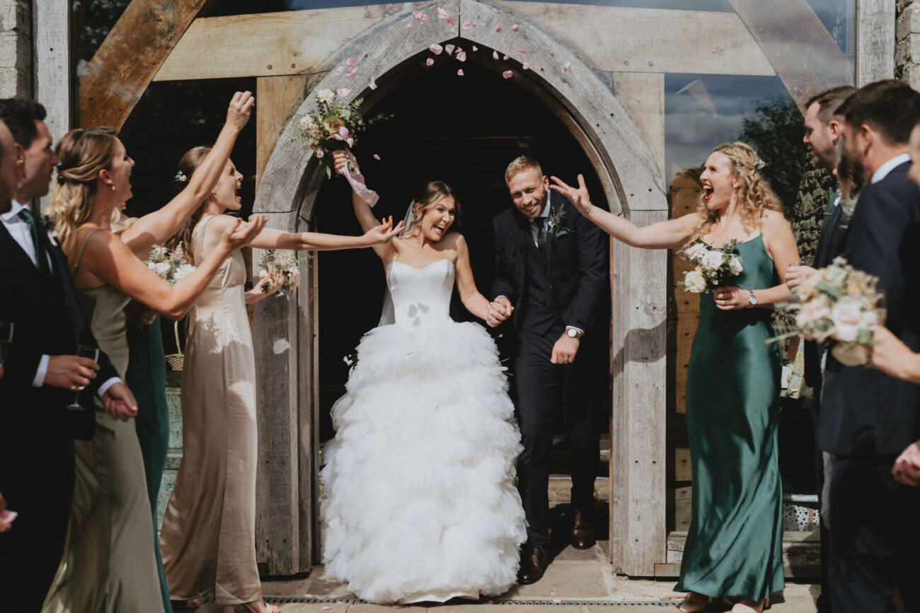 Cripps Barn Wedding // Sally Bean Couture Dress