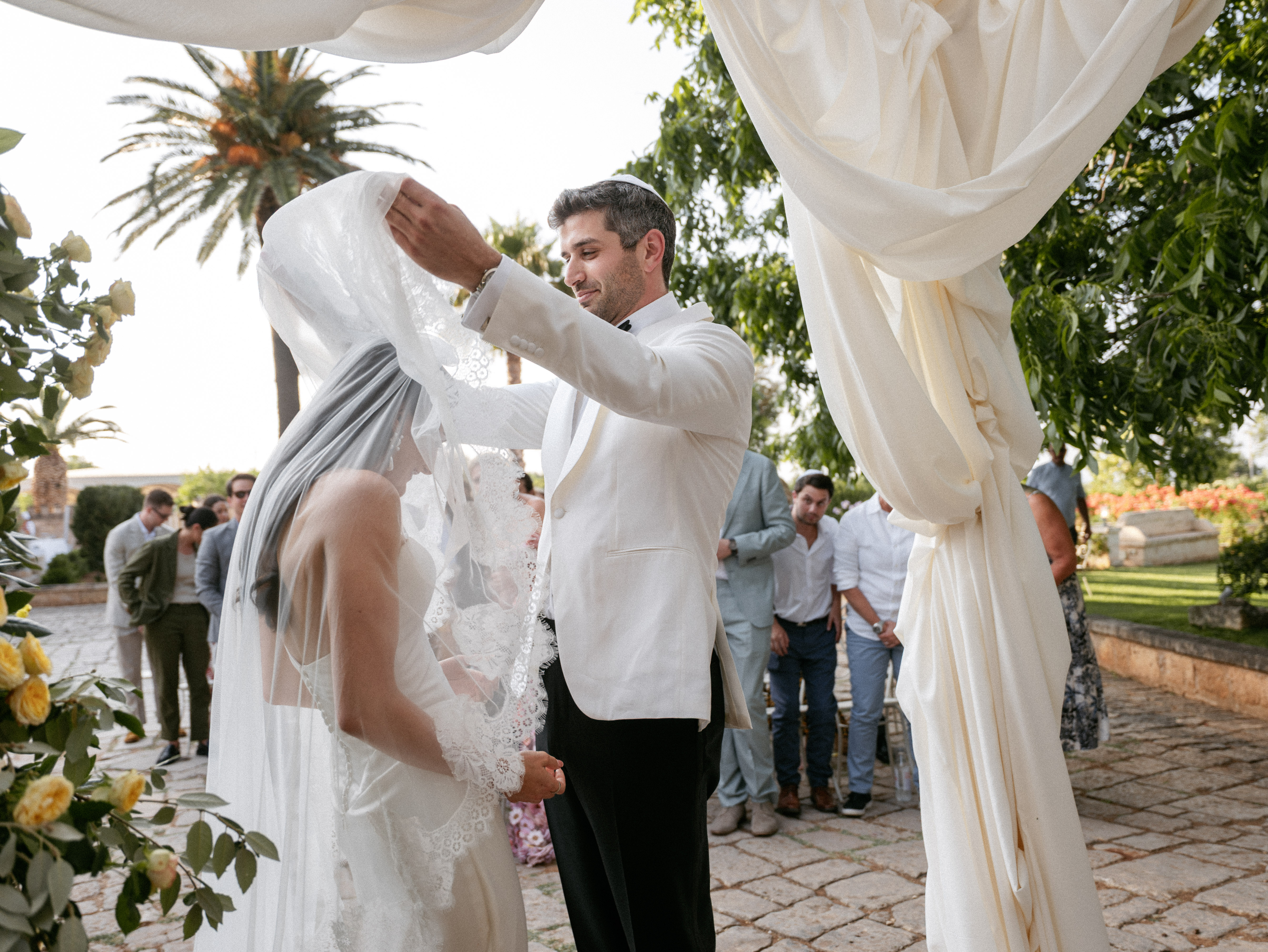 Lihi Hod Gown, Puglia Italy Wedding at Masseria Salamina